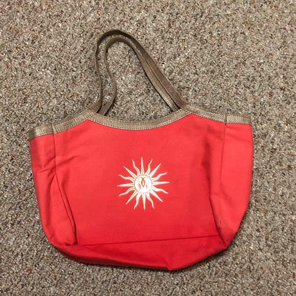 GUERLAIN | Bags | Guerlain Coral Totebeach Bag | Poshmark